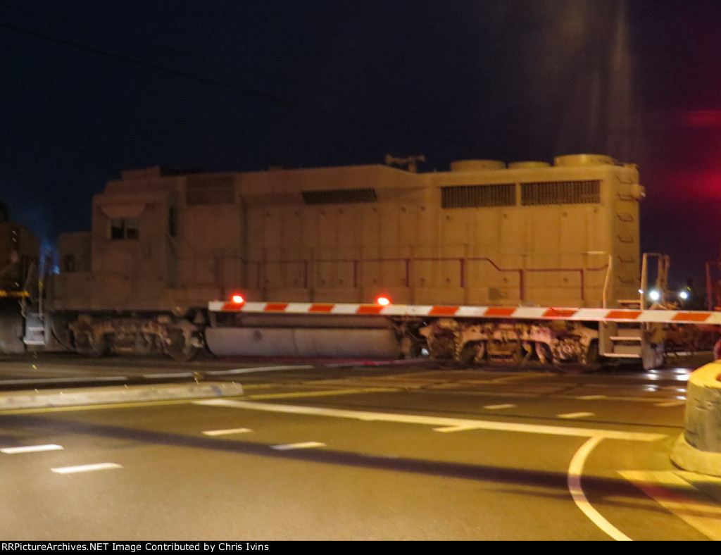 CBR 2448 rolls through the Irving Rd. crossing as it enters the Eugene Yard.